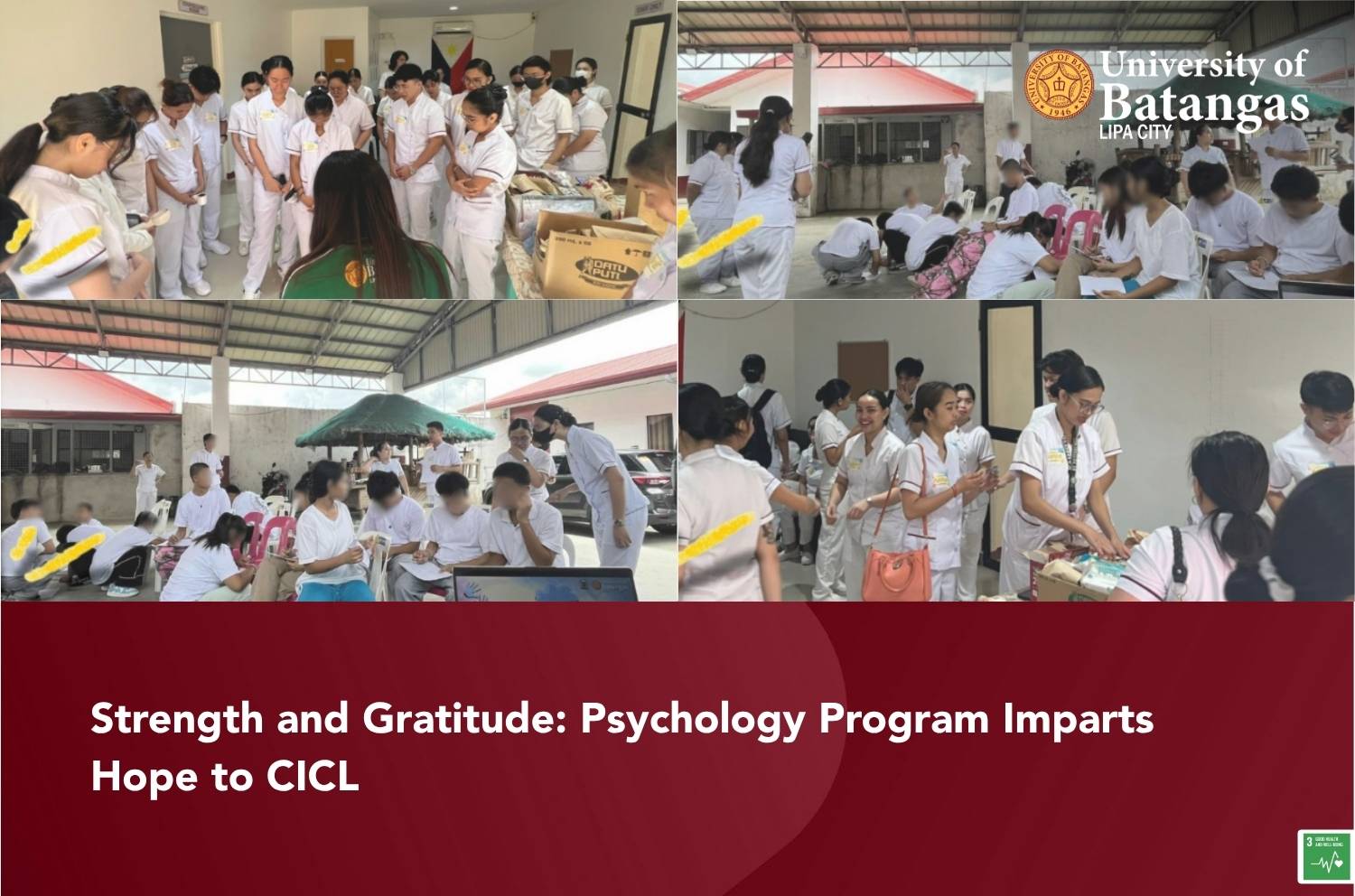 Strength and Gratitude: Psychology Program Imparts Hope to CICL ...