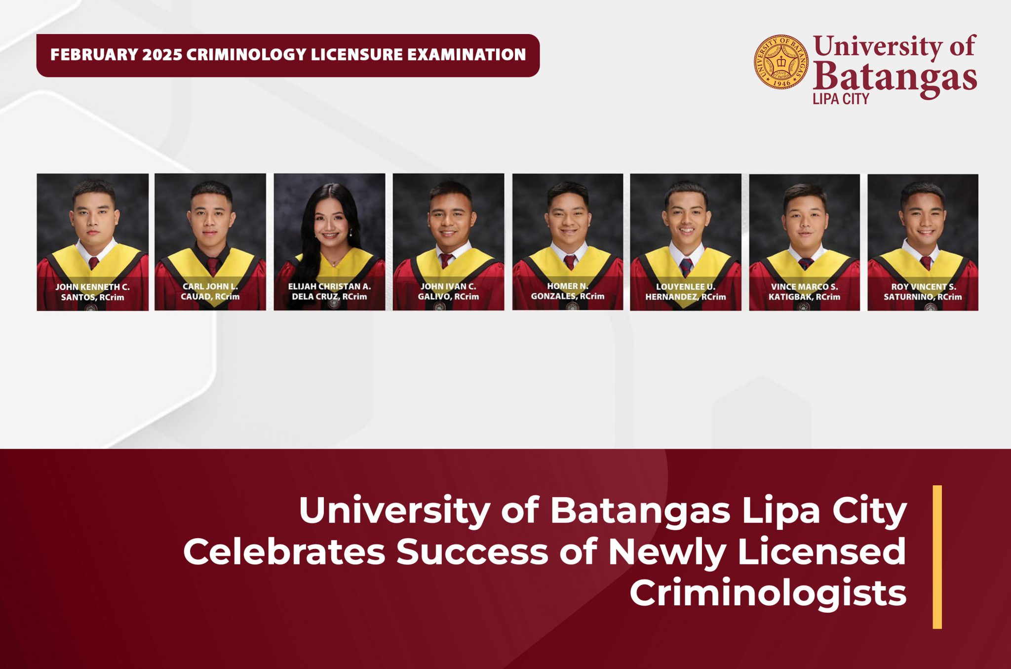 University of Batangas Lipa City Celebrates Success of Newly Licensed ...