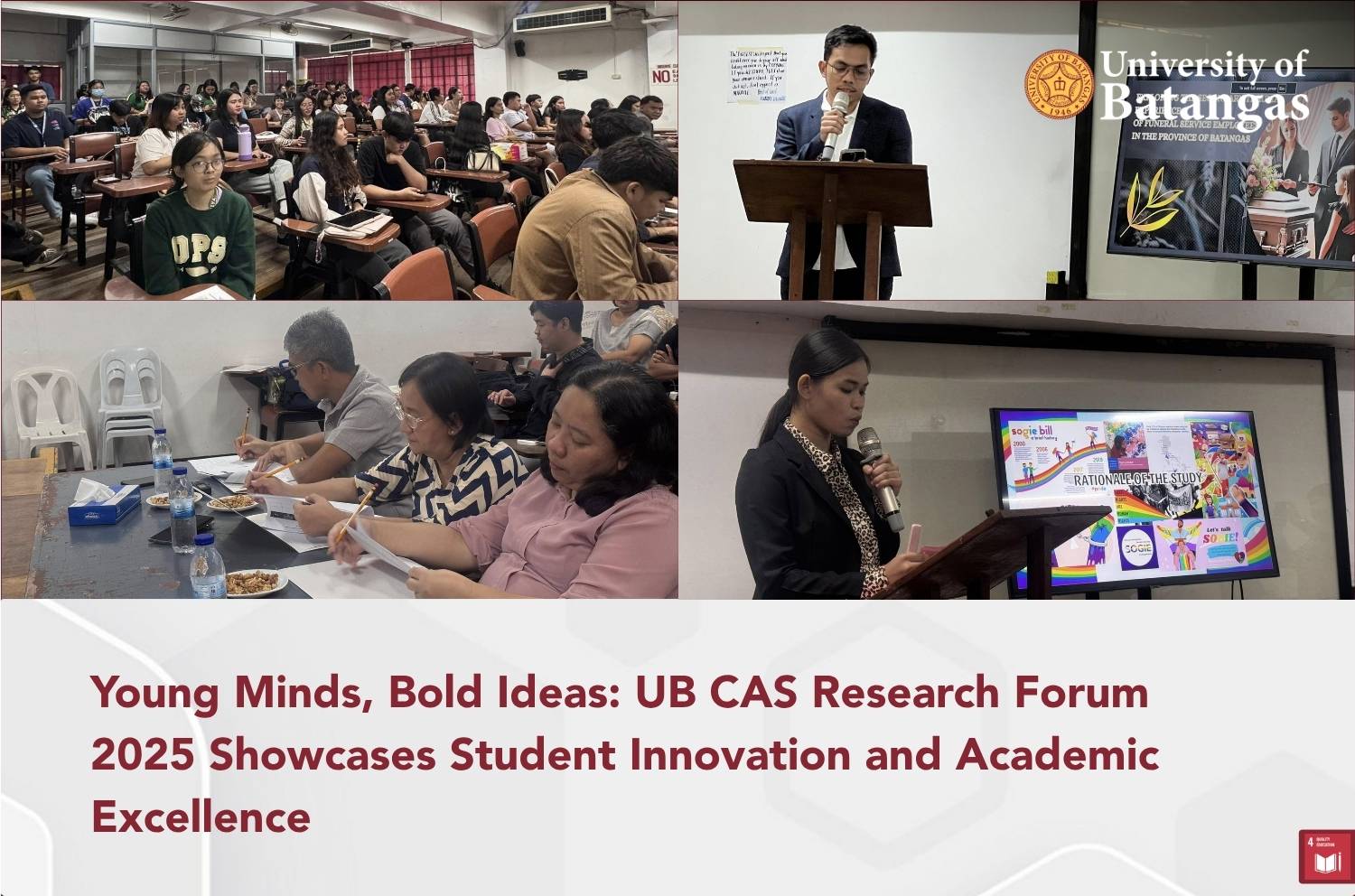 Young Minds, Bold Ideas: UB CAS Research Forum 2025 Showcases Student ...