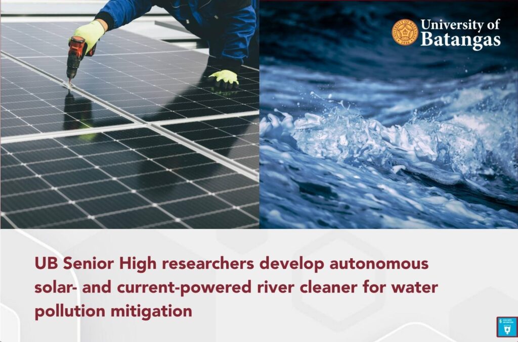 UB Senior High researchers develop autonomous solar- and current ...
